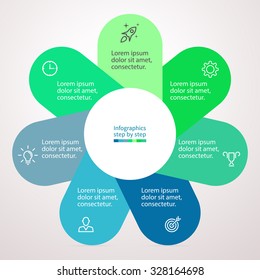 Infographics Step By Step Chart Graph Stock Vector (Royalty Free ...