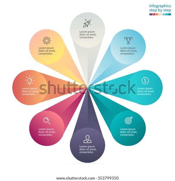 Infographics Step By Step Diagram Chart Stock Vector (Royalty Free ...