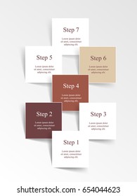 Infographics Step By Step Universal Abstract Stock Vector (Royalty Free ...