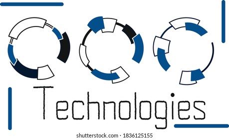 Infographics Style New Technology Vector Stock Vector (Royalty Free ...