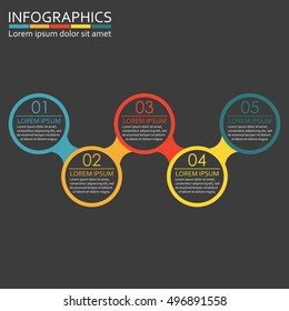 266 Five segment infographic circle timeline Stock Vectors, Images ...
