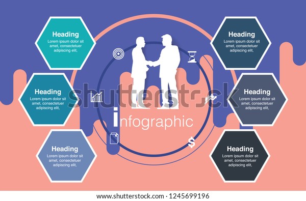 Infographics Template Step Chart Diagram Design Stock Vector (Royalty ...
