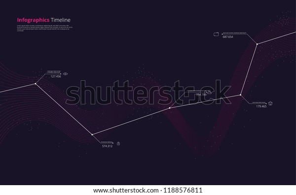Infographics Timeline Dots Vector Illustration Stock Vector (Royalty ...