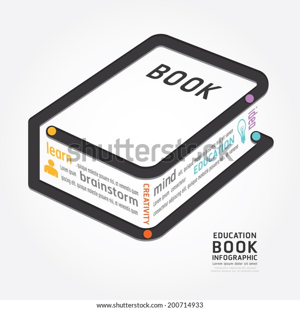 Infographics Vector Book Design Diagram Line Stock Vector (Royalty Free ...