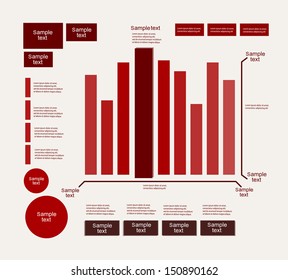 Infographics Vector Line Area Charts Stock Vector (Royalty Free ...
