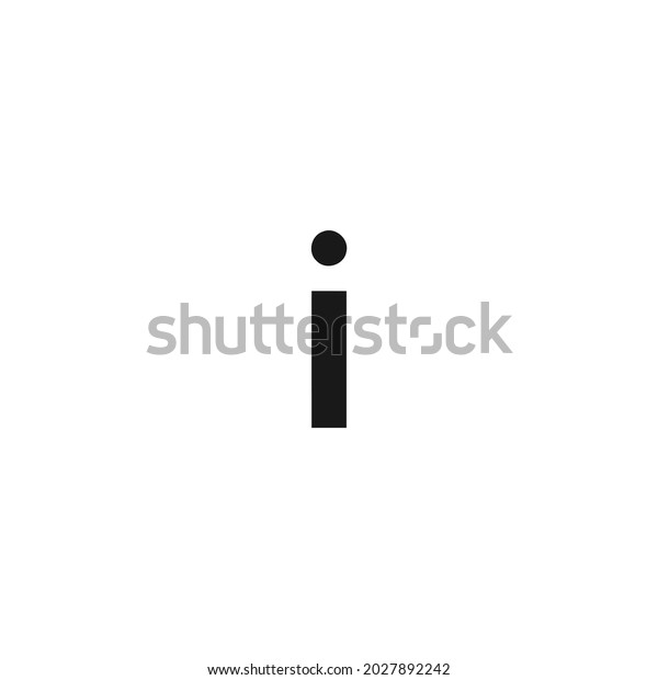 Infomation Sign Black Icon Isolated White Stock Vector (Royalty Free ...
