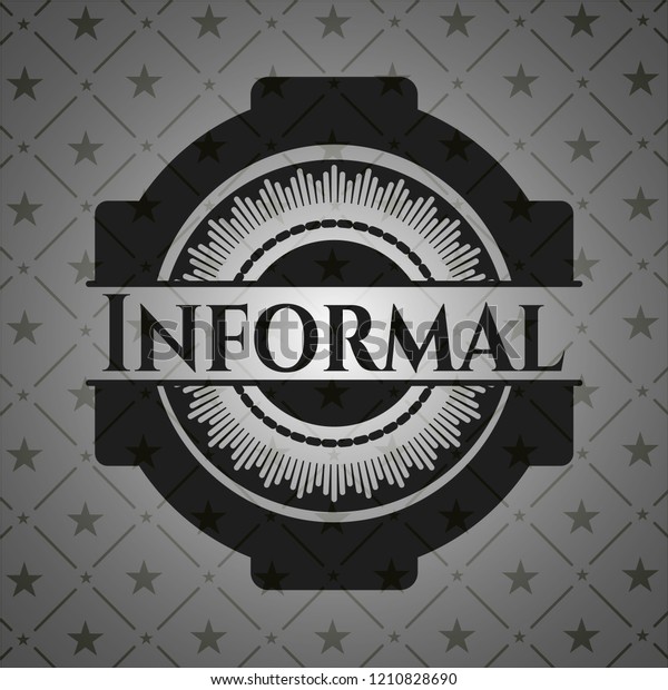 Informal Retro Style Black Emblem Stock Vector (Royalty Free ...