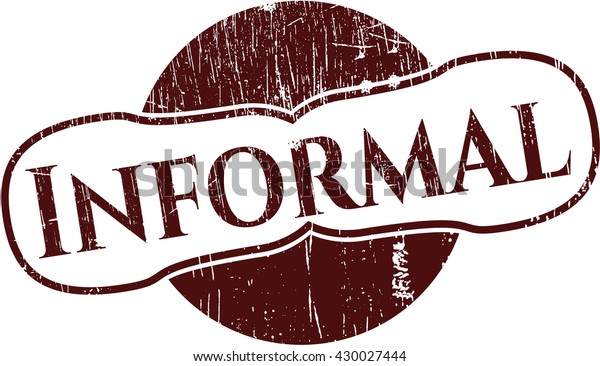 Informal Rubber Stamp Stock Vector (Royalty Free) 430027444 | Shutterstock