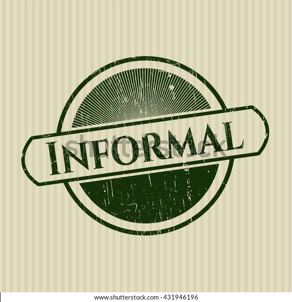Informal Rubber Stamp Stock Vector (Royalty Free) 431946196 | Shutterstock