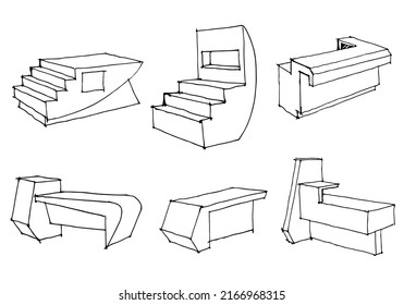 Information Counter Drawing Idea Vector Illustration Stock Vector ...