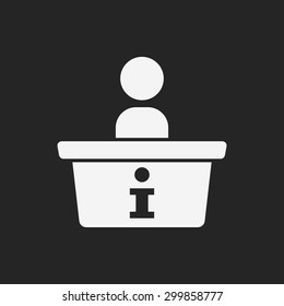 Information Desk Icon Stock Vector (Royalty Free) 455828176