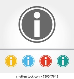 Information Help Sign Single Icon Vector Stock Vector (Royalty Free ...