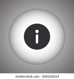 Information Icon On White Background Stock Vector (Royalty Free ...