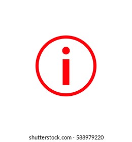 Information Icon Red Icon Stock Vector (Royalty Free) 588979220 ...