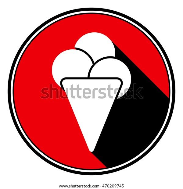 Information Icon Red Circle Black Outline Stock Vector (Royalty Free ...