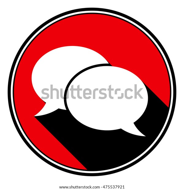 Information Icon Red Circle Black Outline Stock Vector (Royalty Free ...