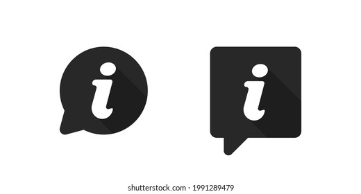 Information Icon Symbol Circle Illustration Set Stock Vector (Royalty ...