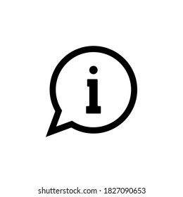 Information Icon Symbol Vector On White Stock Vector (Royalty Free ...