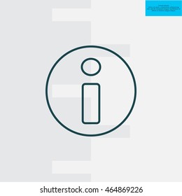 Information Line Icon Stock Vector (Royalty Free) 464869226 | Shutterstock