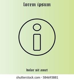 Information Line Icon Stock Vector (Royalty Free) 584693881 | Shutterstock