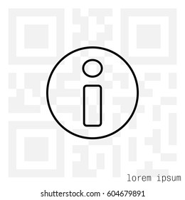 Information Line Icon Vector Illustration Stock Vector (Royalty Free ...