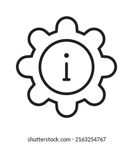 Information Line Icon Vector Info Help Stock Vector (Royalty Free ...