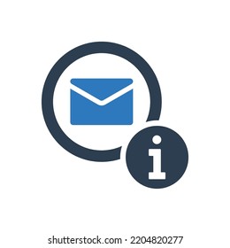 Information Mail Icon Info Message Icon Stock Vector (Royalty Free ...