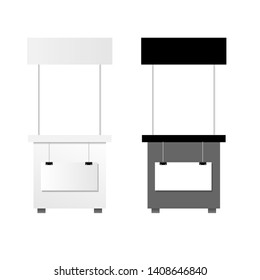 Information Promo Booth Mock Promotion Counter Stock Vector (Royalty ...