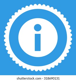 Information Round Stamp Icon This Flat Stock Vector (Royalty Free ...