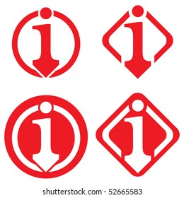 Information Sign Arrow Stock Vector (Royalty Free) 52665583 | Shutterstock