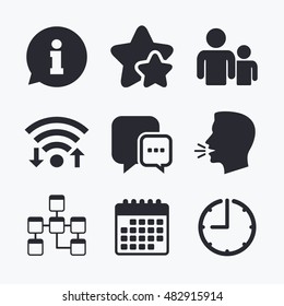 Information Sign Group People Database Symbols: vector de stock (libre ...