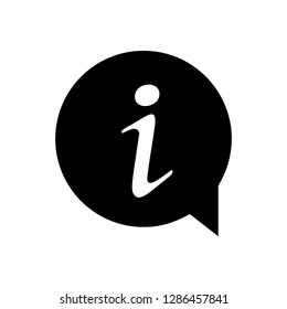 Information Sign Icon Vector Black Stock Vector (Royalty Free ...