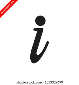 Information Sign Icon Vector Logo Template Stock Vector (Royalty Free ...