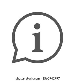 Information Sign Icon Vector Logo Template Stock Vector (Royalty Free ...