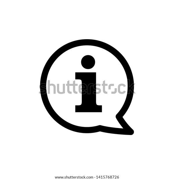 Information Sign Icon Vector Logo Template : image vectorielle de stock ...