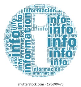 Information Sign Word Cloud Stock Vector (Royalty Free) 193699475 ...