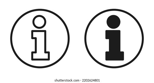 Information Simple Black Vector Icons Stock Vector (Royalty Free ...