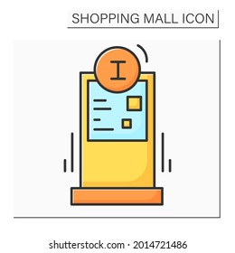 Information Stand Color Icon Clearly Displays Stock Vector (Royalty ...
