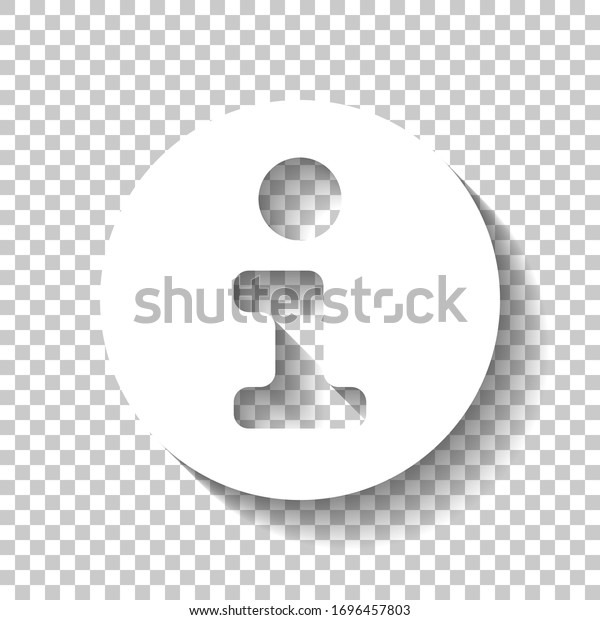 Símbolo de información en círculo, informar: vector de stock (libre de ...