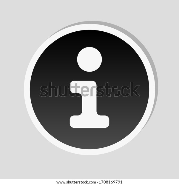 Information Symbol Circle Inform Desk Letter Stock Vector (Royalty Free ...