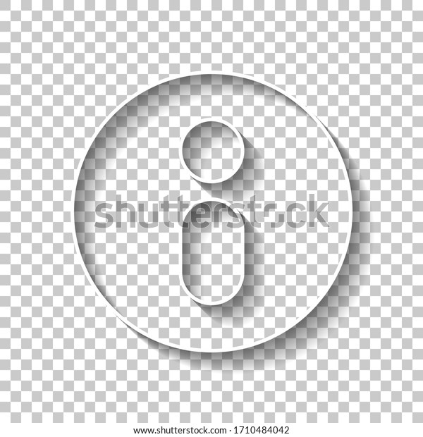Information Symbol Circle Inform Desk Letter Stock Vector (Royalty Free ...