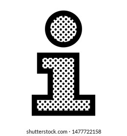 Information Symbol Icon Filled Dots Stock Vector (Royalty Free ...