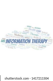 Information Therapy Word Cloud Wordcloud Made Stock Vector (Royalty ...