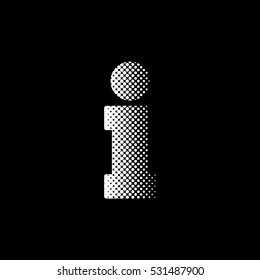 Information White Vector Icon Halftone Illustration Stock Vector ...
