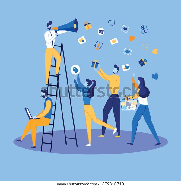 Informational Poster Needs Requests Cartoon Sense Stock Vector (Royalty ...