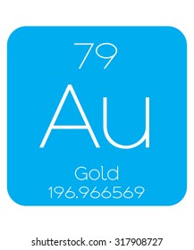 Informative Illustration Periodic Element Gold Stock Vector (Royalty ...