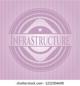Infrastructure Pink Emblem Stock Vector (Royalty Free) 1222304698 ...