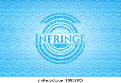Infringe Water Badge Background Vector Illustration Stock Vector ...