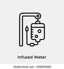 Infused Water Icon Vector Linear Style Stock Vector (Royalty Free ...