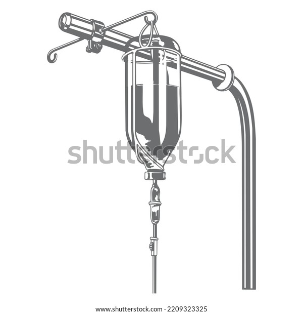 Infusion Bottle Vector Illustration Isolated On Stock Vector (Royalty ...